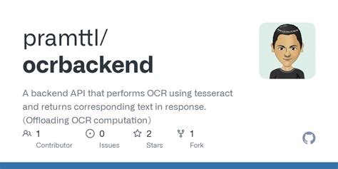 GitHub Pramttl Ocrbackend A Backend API That Performs OCR Using