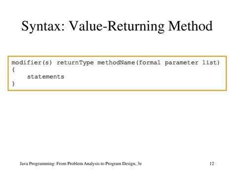 Ppt Java Programming From Problem Analysis To Program Design 3e