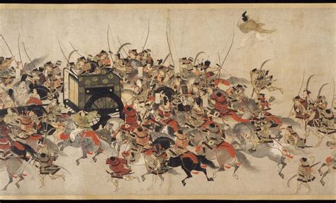 Night Attack On The Sanjô Palace From The Illustrated Scrolls Of The