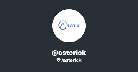 Asterick Instagram Tiktok Linktree