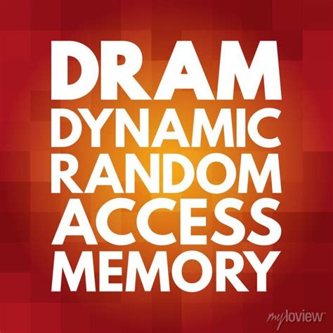 Dram Dynamic Random Access Memory Acronym Technology Concept Posters For The Wall • Posters