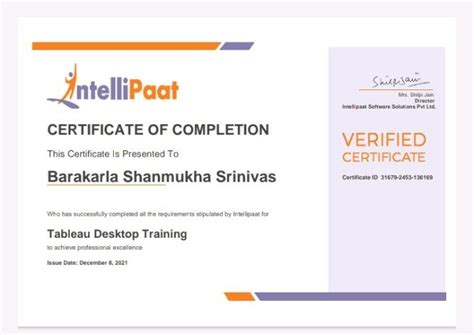 Shanmukha Srinivas On Linkedin Tableau Training Datavisualization Thankyou