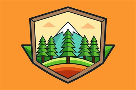 Premium Vector Badge Background Is Tree