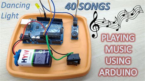 playing music using arduino with passive buzzer or speaker 40 songs