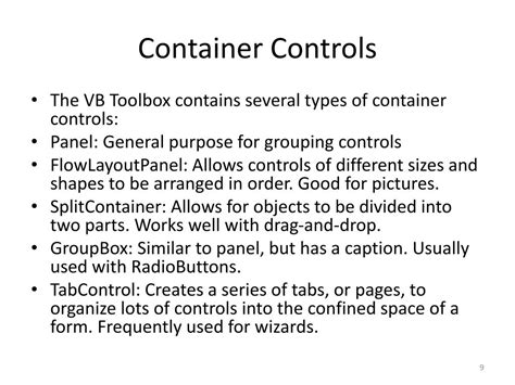 Ppt Multiple Forms Container Controls Addhandler Powerpoint