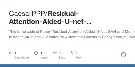 Github Caesarppp Residual Attention Aided U Net Gan And Multi Instance Multi Label Classifier