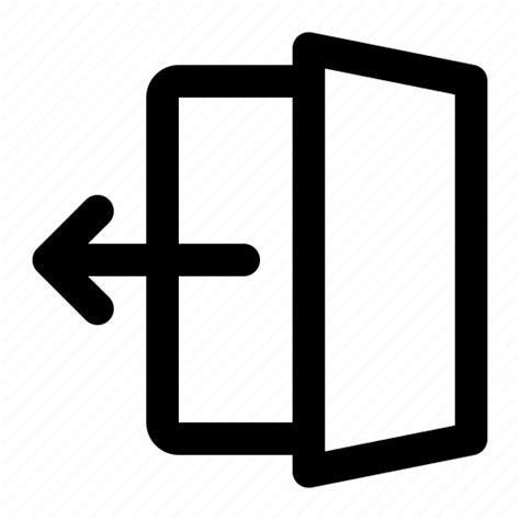 Logout Exit Out Close Quit Direction Icon Download On Iconfinder