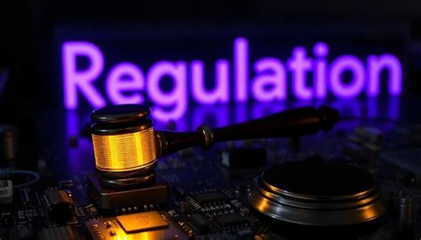 Glowing Digital Regulation In The Background Premium Ai Generated Image