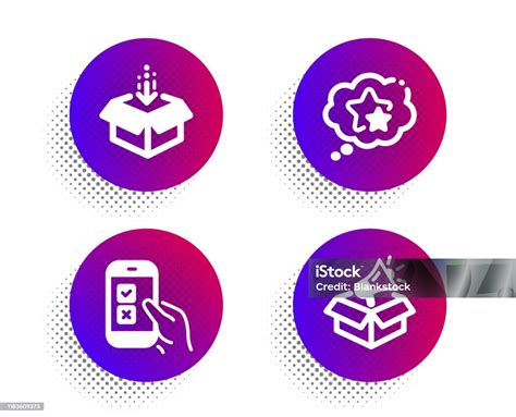 상자 모바일 설문 조사 및 순위 별 아이콘 세트를 가져옵니다 메가폰 상자 기호입니다 벡터 Championship에 대한 스톡 벡터 아트 및 기타 이미지 Istock