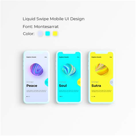 Liquid Swipe Mobile Ui Design On Behance