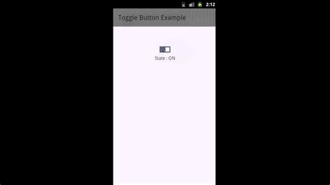 android simple toggle button example demo youtube