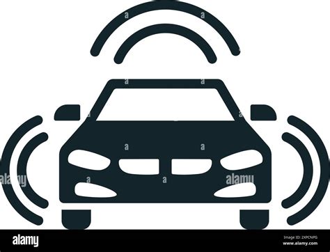 Autonomous Self Driving Vehicle Using Artificial Intelligence Icon Stock Vector Image And Art Alamy