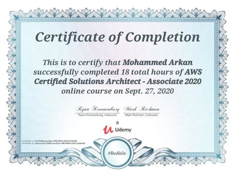 Mohammed Arkan On Linkedin Aws Certified Solutions Architect Associate