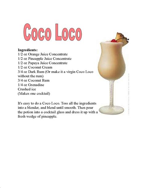 Coco Loco Drink