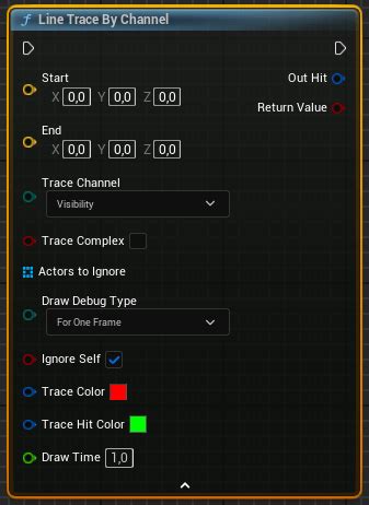 Unreal Engine Line Trace By Channel трассировка в UE UE