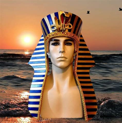 Tutankhamun Headdress Pharaoh Hat Unisex Burning Man Halloween