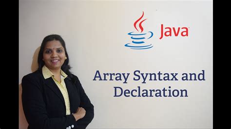 Java Tutorials 33 Array Syntax And Declaration Youtube