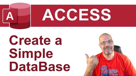 Creating A Database With Access Quick Intro Youtube