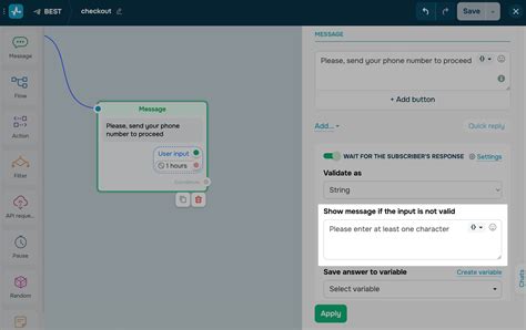 How To Add User Input Element Sendpulse