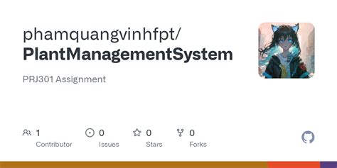 Github Phamquangvinhfptplantmanagementsystem Prj301 Assignment