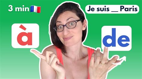 🇫🇷 Master French Prepositions à Vs De Easy French Grammar In 3