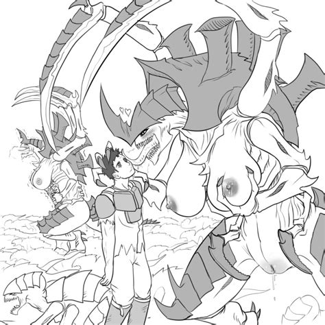 Rule 34 1 1 2girls Alien Alien Girl Astra Militarum Blush Breast Grab Breasts Carnifex