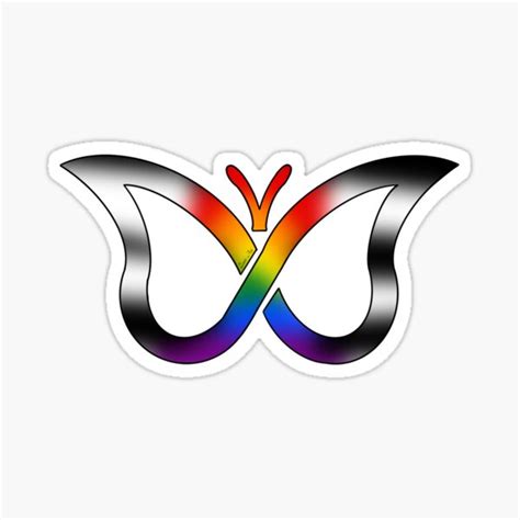 Adhd And Ally Pride Butterfly Sticker For Sale By Zeons Art Redbubble