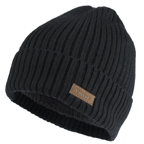 Wool Cuffed Plain Beanie Warm Winter Knit Hats Unisex Watch Cap Skull