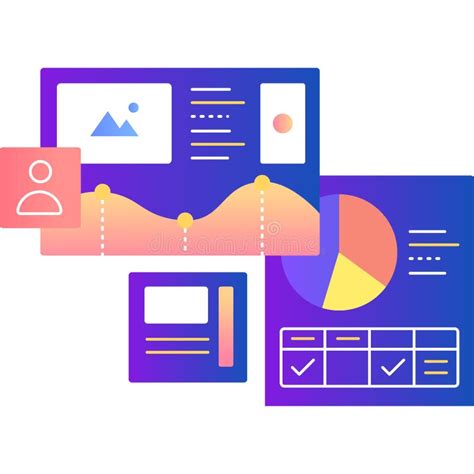 Business Vector Icon Data Graph Chart Template Stock Vector Illustration Of Information