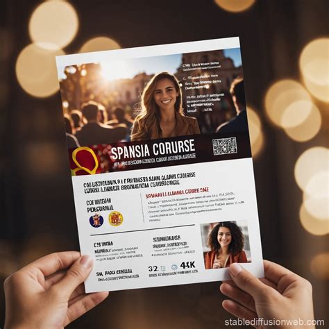Spanish Language Course Flyer Stable Diffusion Online