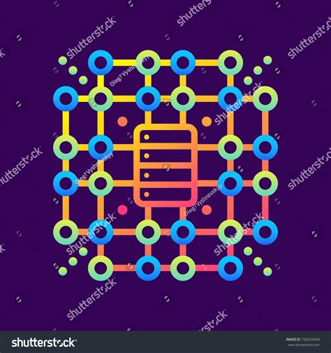 Linear Icon Big Data Data Science Stock Vector Royalty Free 730253449 Shutterstock