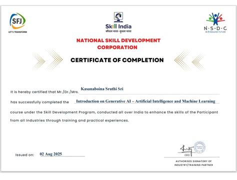 Thrilled To Have Successfully Completed The Introduction On Generative Ai — Artificial