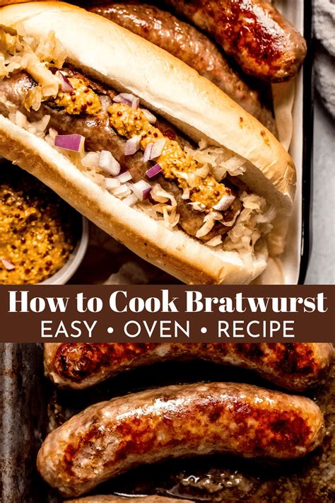 How To Cook Bratwurst In The Oven