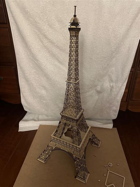 1 400th Scale Eiffel Tower Project Files LightBurn Software Forum