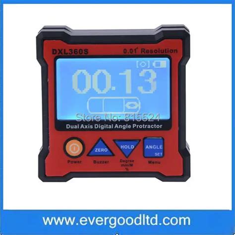 DXL S Dual Axis Level Measure Box Angle Ruler Elevation Meter DXL S Digital Protractor