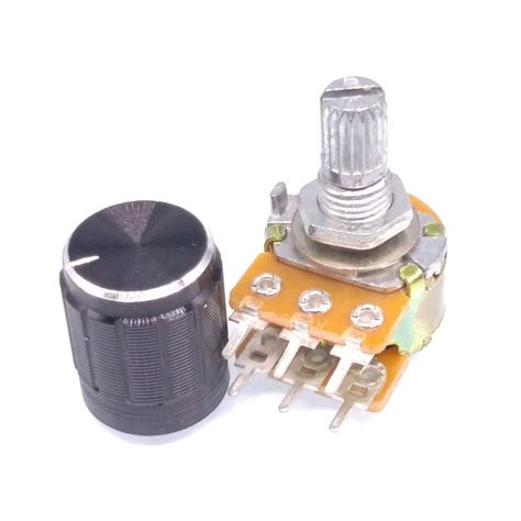 10 Units 10k B10k Ohm Linear Taper Rotary Dual Potentiometer Pot Black Knob General