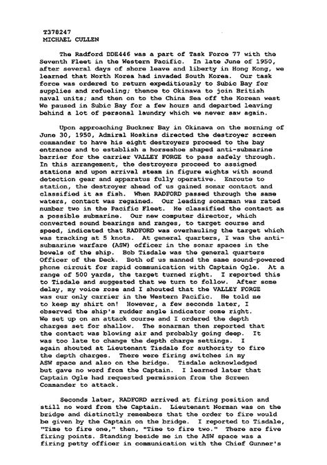 Cullen Michael The United States Navy Memorial