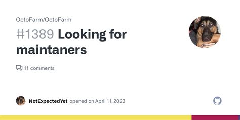 looking for maintaners · issue 1389 · octofarm octofarm · github