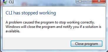 CLI Has Stopped Working Issue Techyv Com
