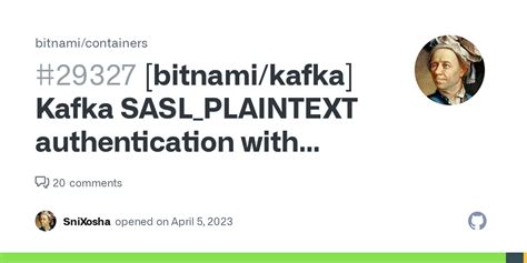 Bitnamikafka Kafka Saslplaintext Authentication With Kraft Results