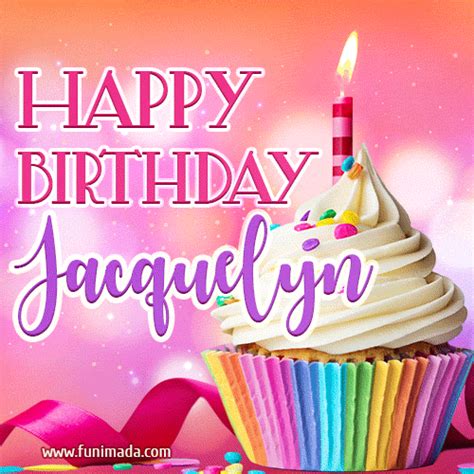 Happy Birthday Jacquelyn Lovely Animated 