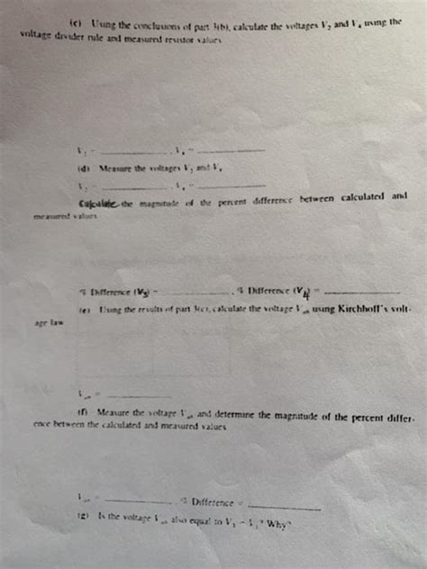 Solved Part 3 A Construct The Series Parallel Network Of
