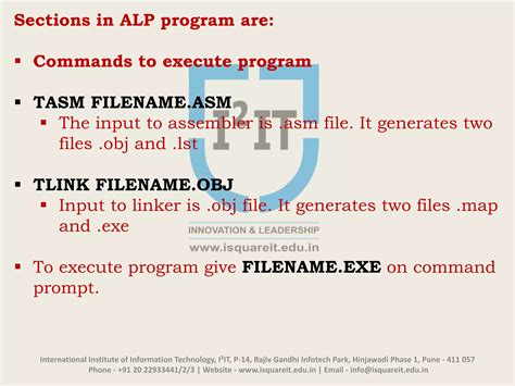 Introduction To Assembly Language Programming PPT