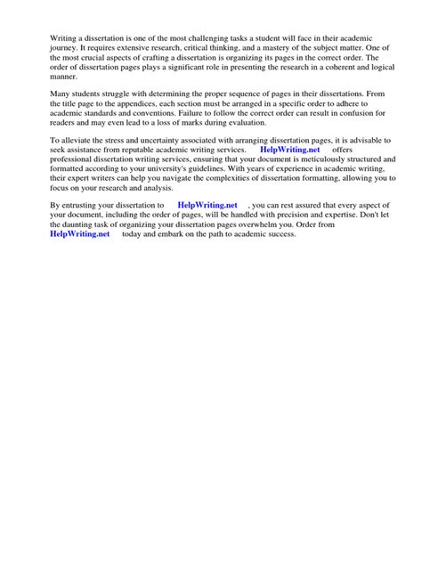 Order Of Dissertation Pages Pdf Thesis Essays