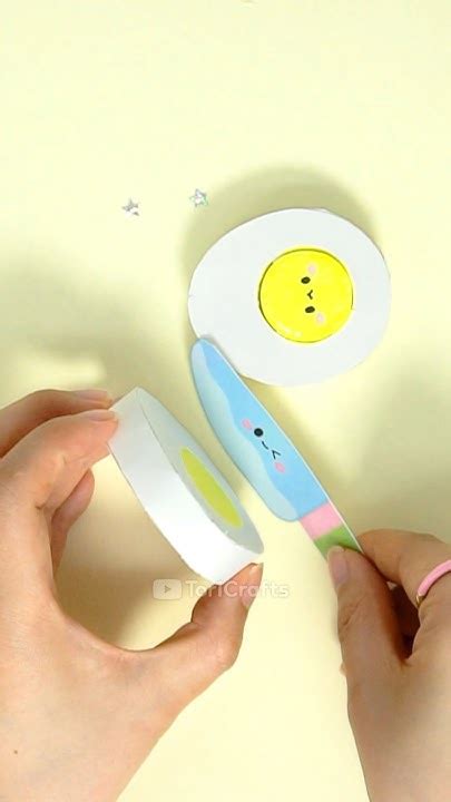 잘라도 다시 붙는 종이 계란 만들기 Diy Paper Egg Youtube