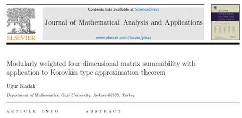 Modularly Weighted Four Dimensional Matrix Summability With Application
