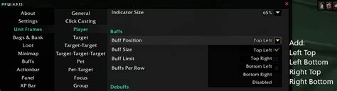 Unitframes Further Options For Buff Debuff Anchors · Issue 1011 · Shagu Pfui · Github