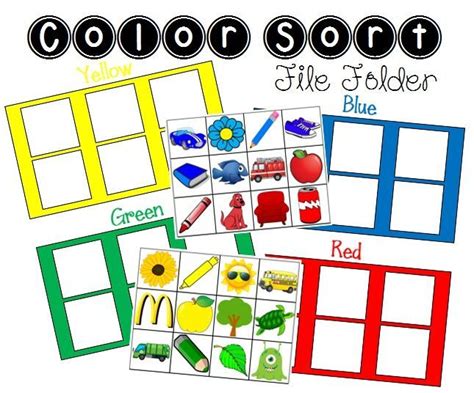 Color File Folder Game Printables Free Printable Templates