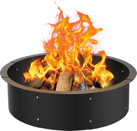 Latitude Run® Round Fire Pit Ring Insert Outer 31 Inch Inner Diy
