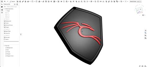 Kali Linux Distro Logo Key Chain By Nirolfix Makerworld Download Free